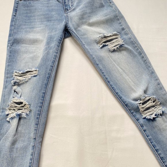 Bluenotes | Pants & Jumpsuits | Bluenotes Blue Distressed Skinny Jeans ...